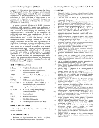 Investigations of TARP gamma-8 Null Mice | PDF