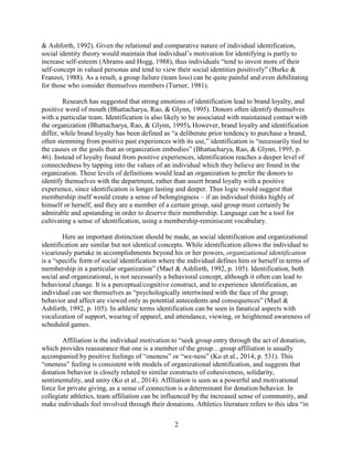 Research on Donor Characteristics and Motivations-Misawa & Walker | PDF