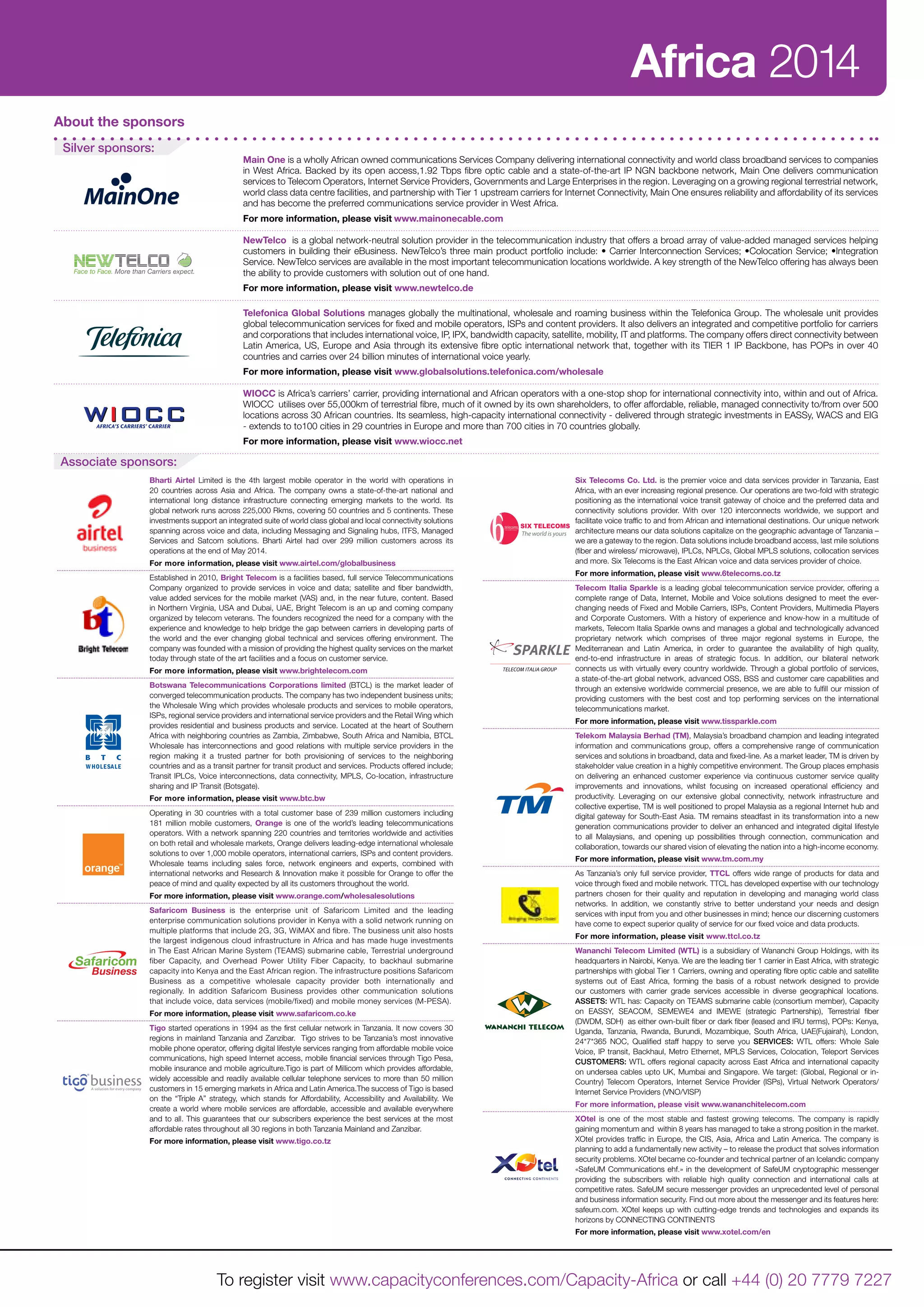 Capacity Africa brochure | PDF