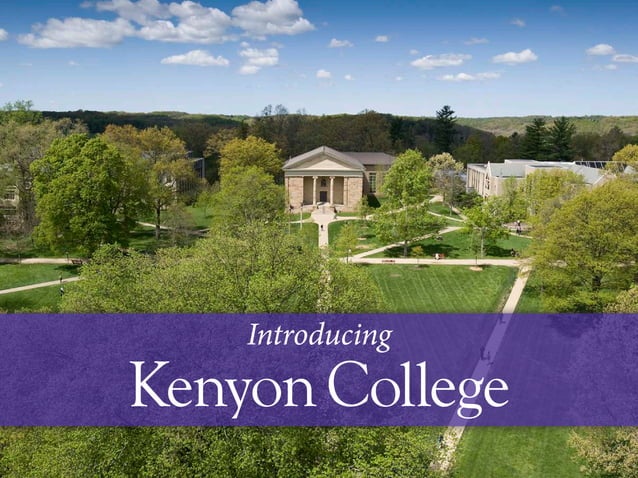 Introducing Kenyon College 3 Ppt