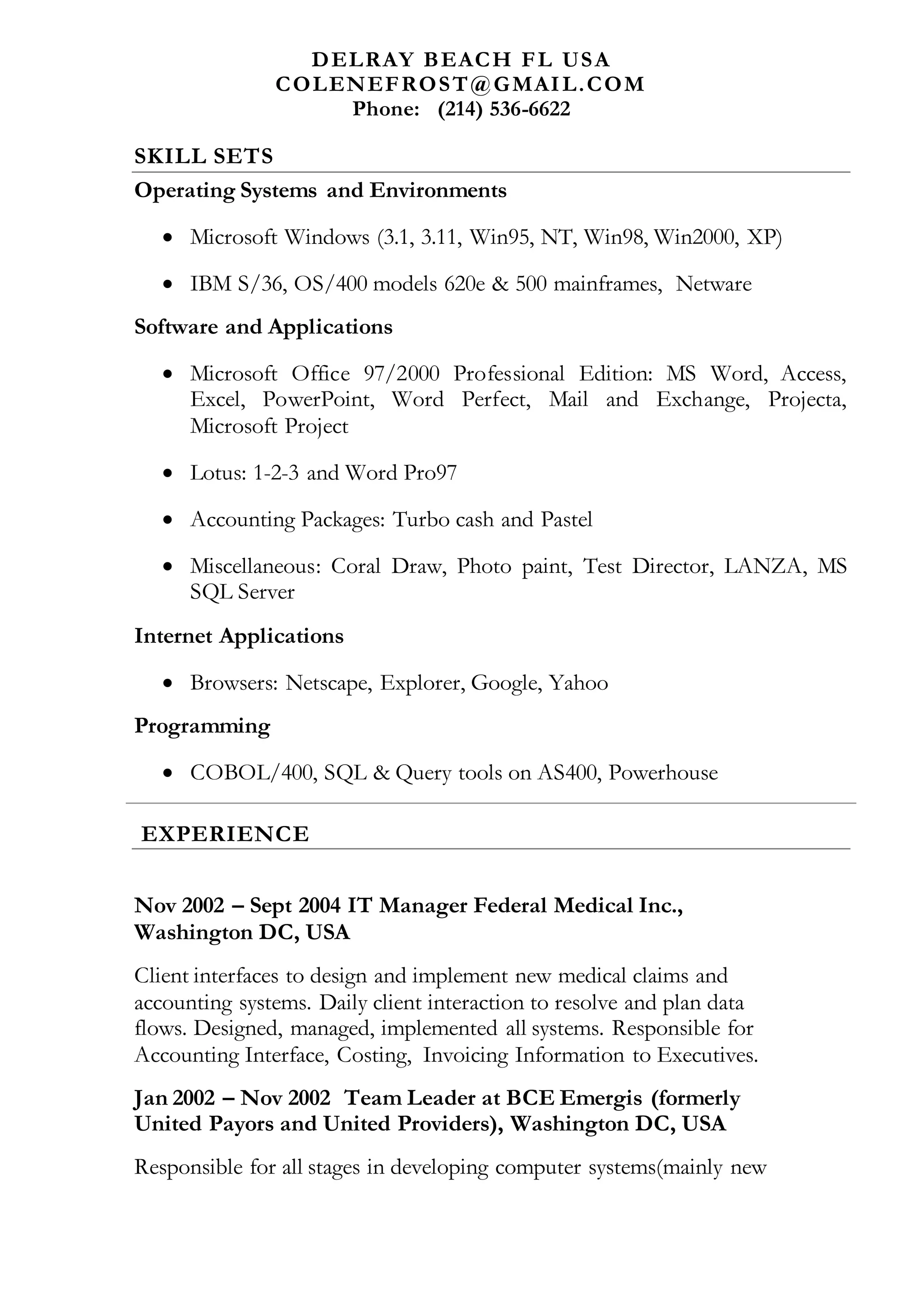 Colene Resume Updated | PDF