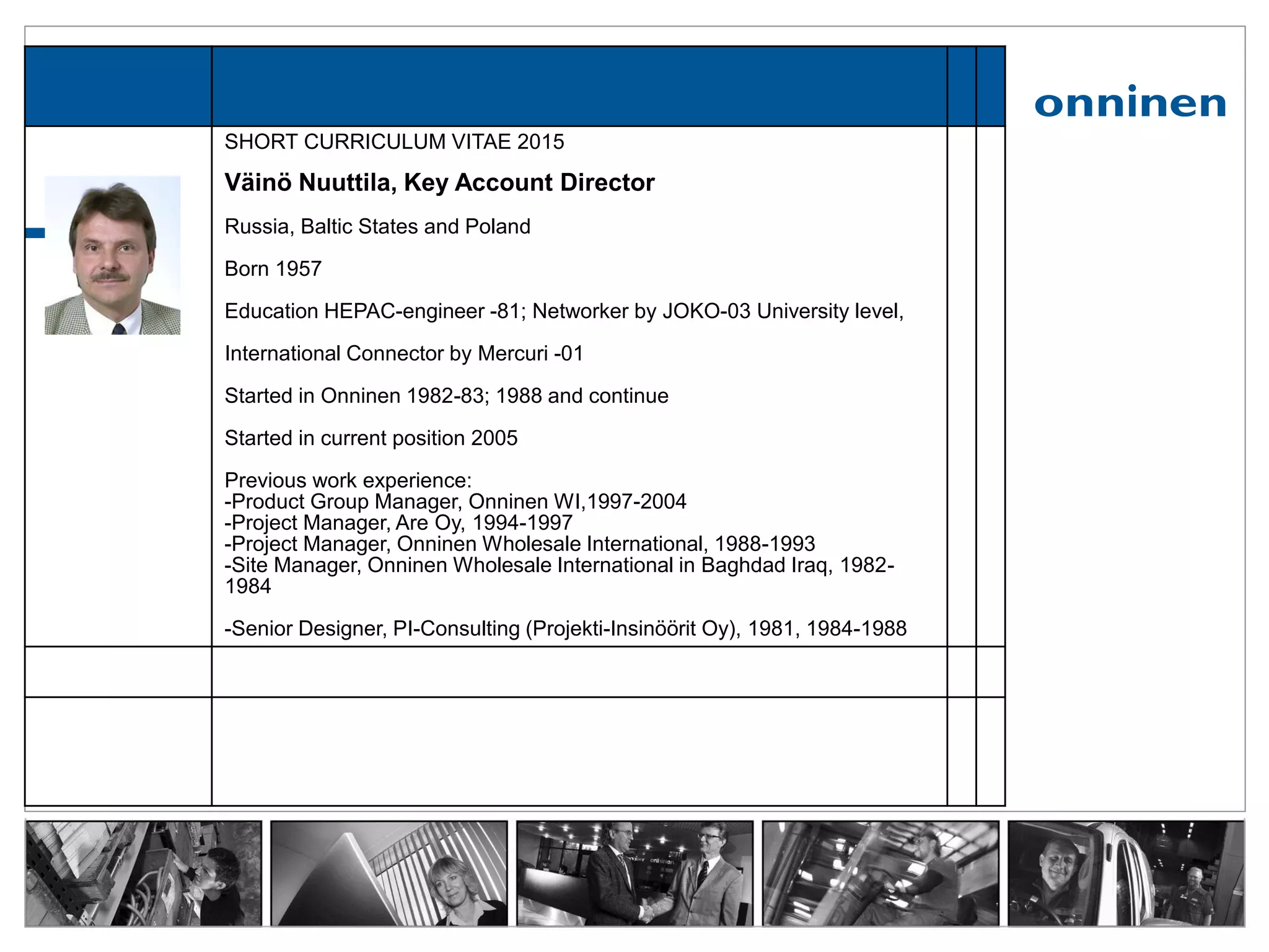 Short CV of Väinö Nuuttila.VN2015 | PDF
