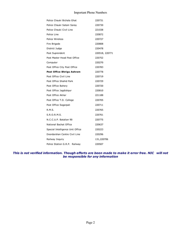 Important Phone Numbers | PDF | Crime & Harmful Acts to Individuals ...