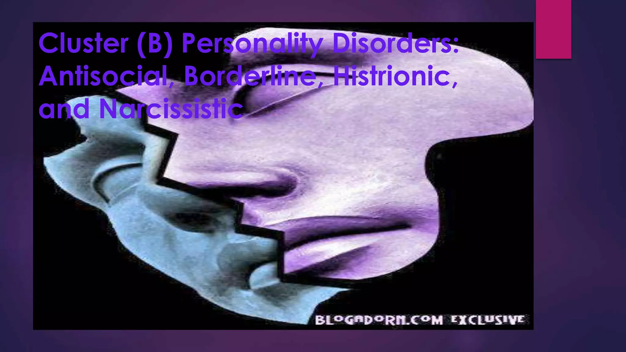 PERSONALITY DISORDERS DSM5 | PPTX