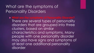 PERSONALITY DISORDERS DSM5 | PPTX