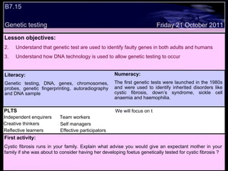 B7 lesson part three | PPT