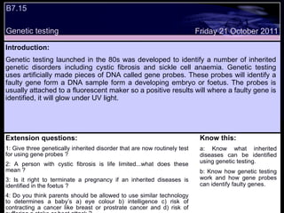 B7 lesson part three | PPT