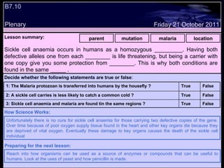 B7 lesson part two | PPT