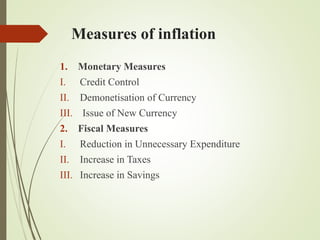 Strategies to control inflation in india | PPT