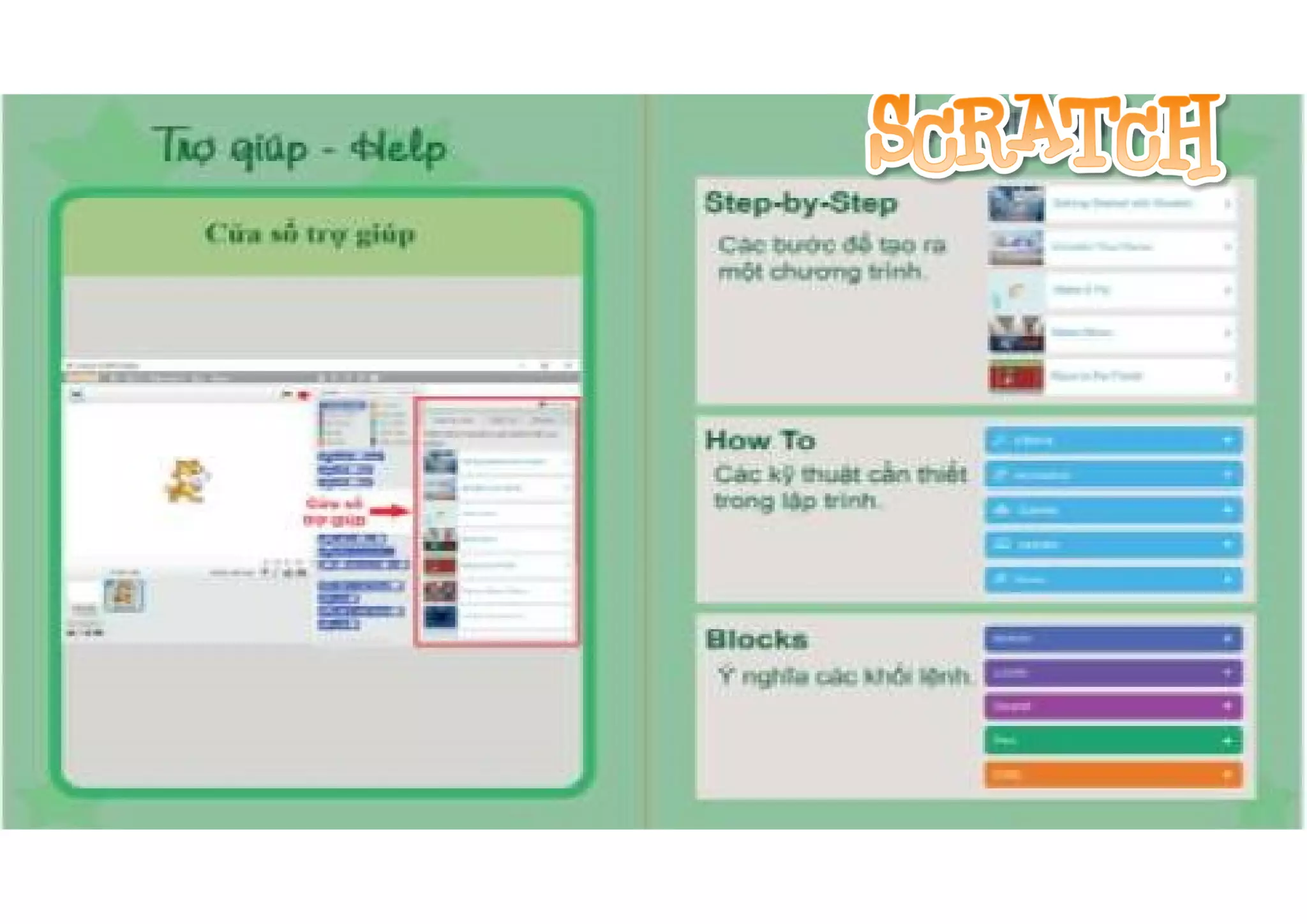 Slide: Scratch: 7 Giới thiệu khung trợ giúp | PPT