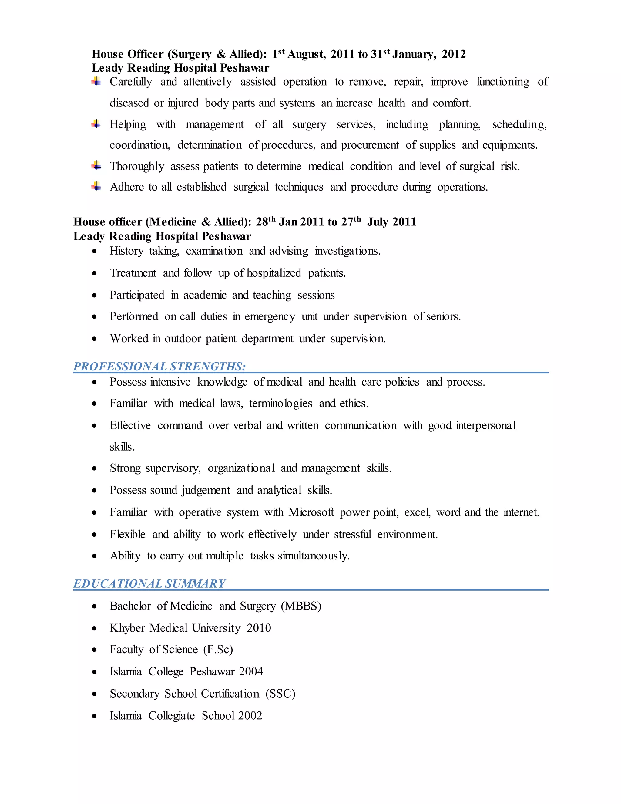 Dr. Sadiq CV | DOCX