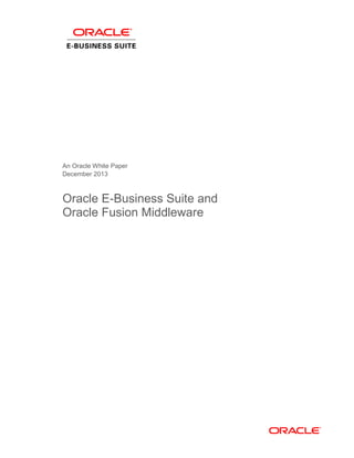 Oracle eBusiness and Middleware | PDF