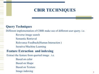 Content Based Image and Video Retrieval Algorithm | PPTX | Search ...