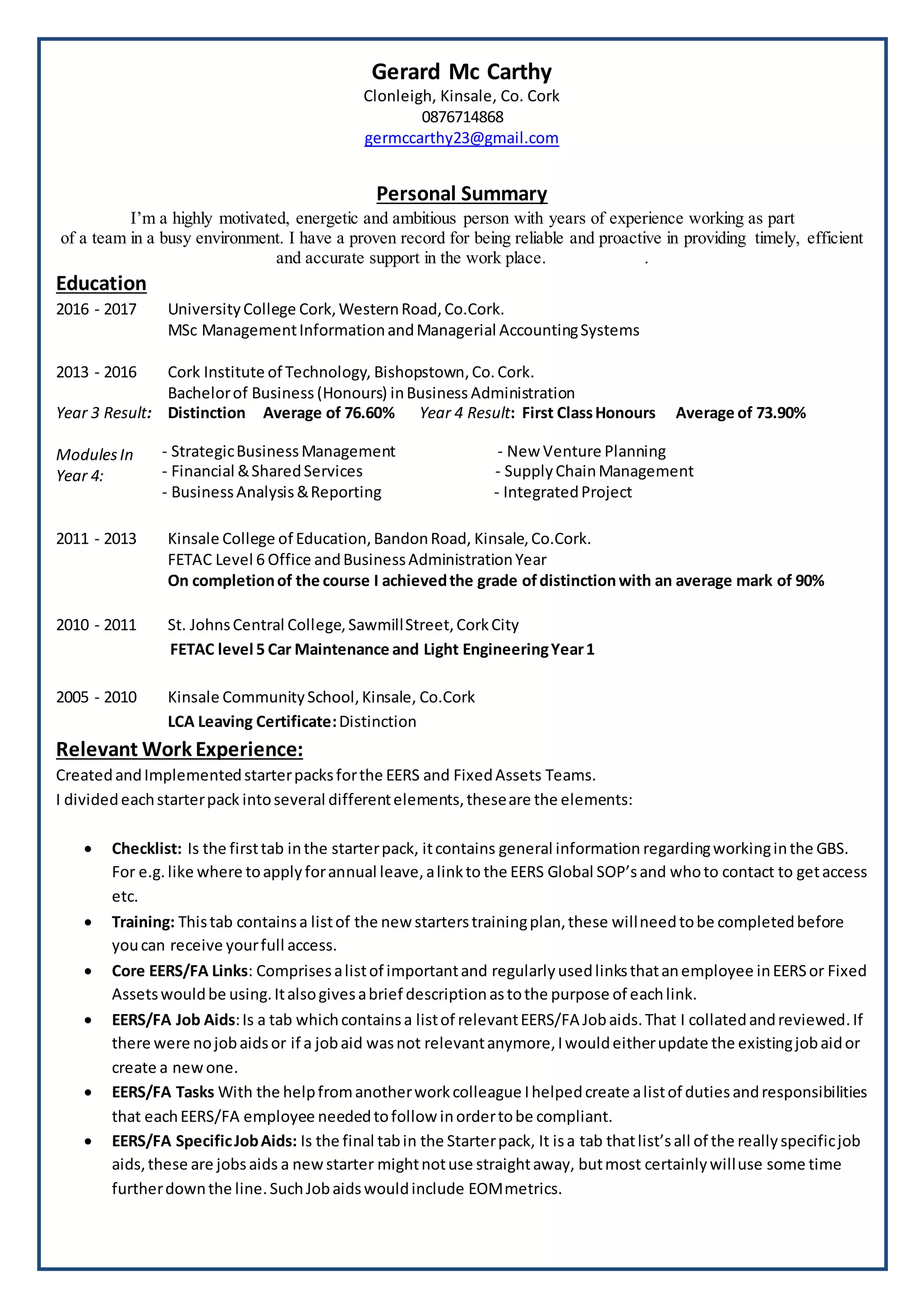 Curriculum Vitae | DOCX