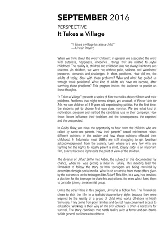 01. It Takes a Village_Program Guide_EN | PDF | Parenting Children Aged ...