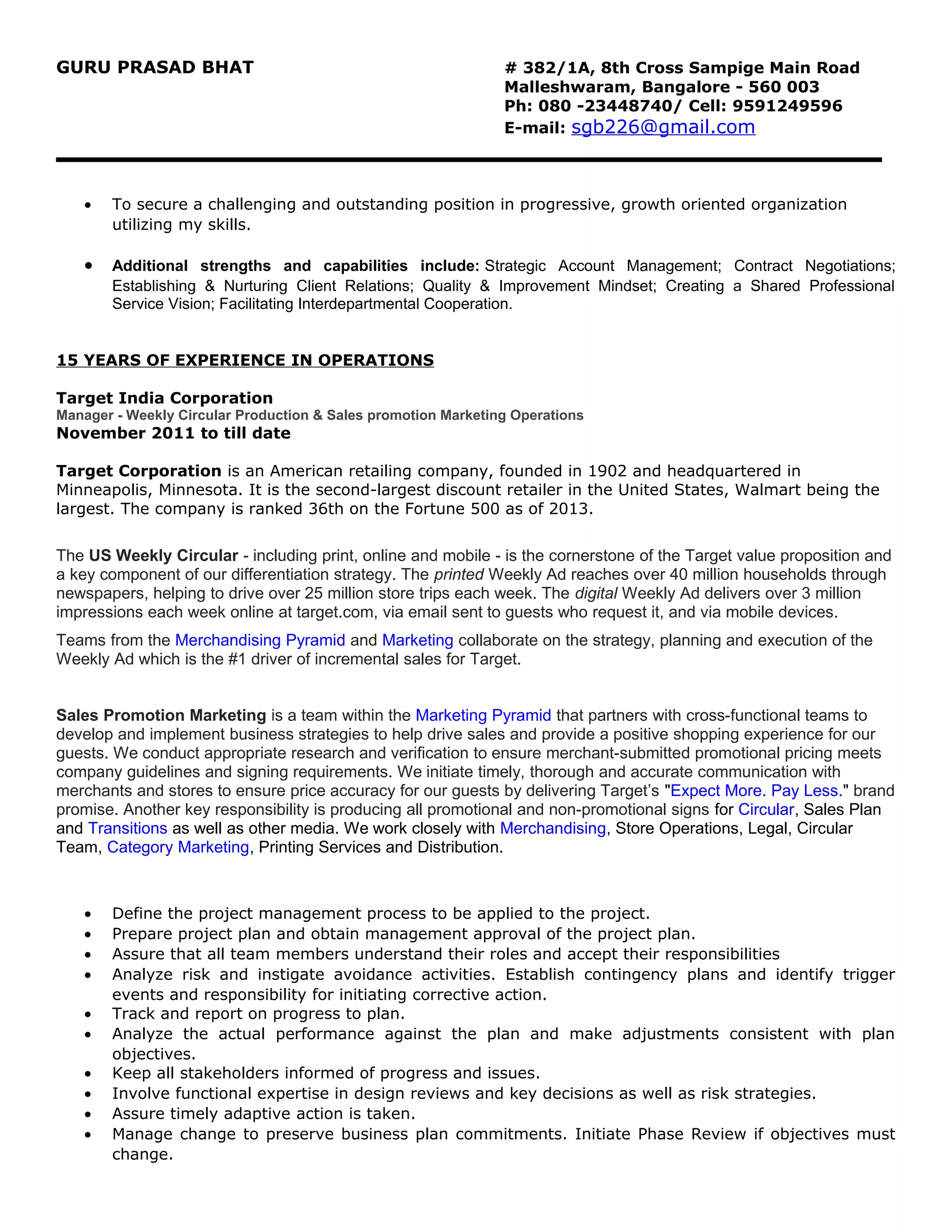 GURU PRASAD BHAT-Resume | DOC