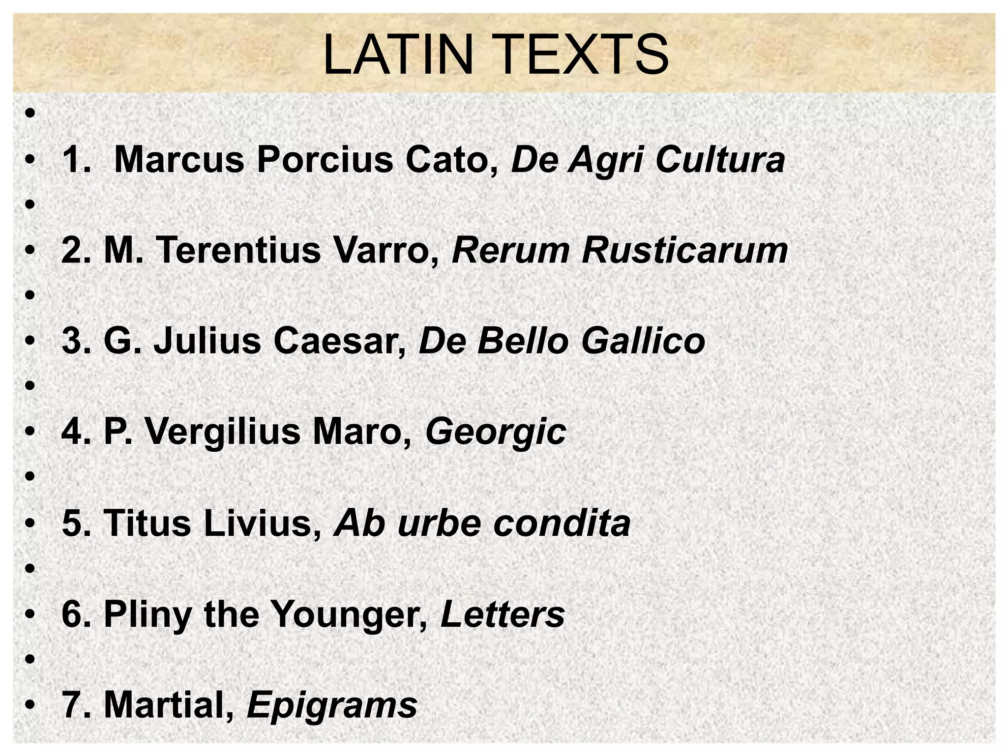 AVITAE Latin texts | PPTX