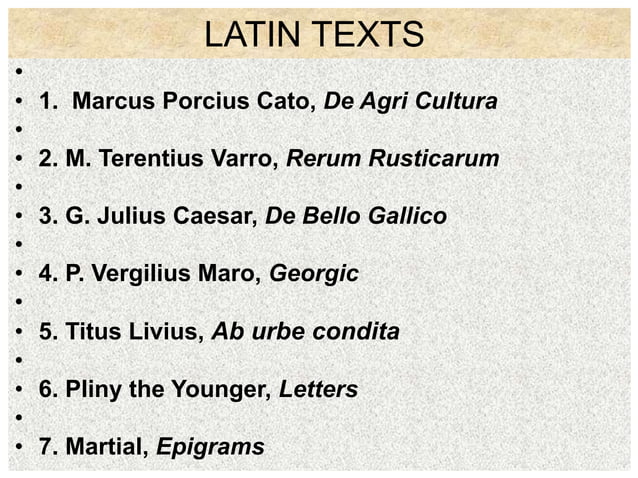 AVITAE Latin texts | PPTX