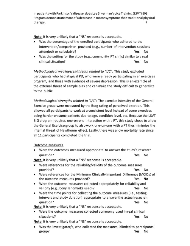 Assignment 4 | DOCX | Physical Therapy | Wellness