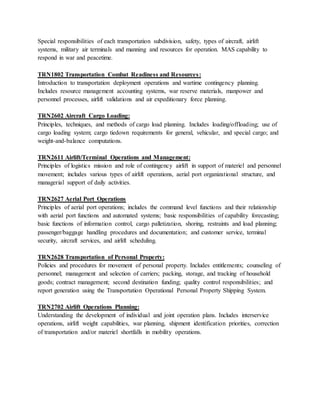 CCAF course descriptions | PDF