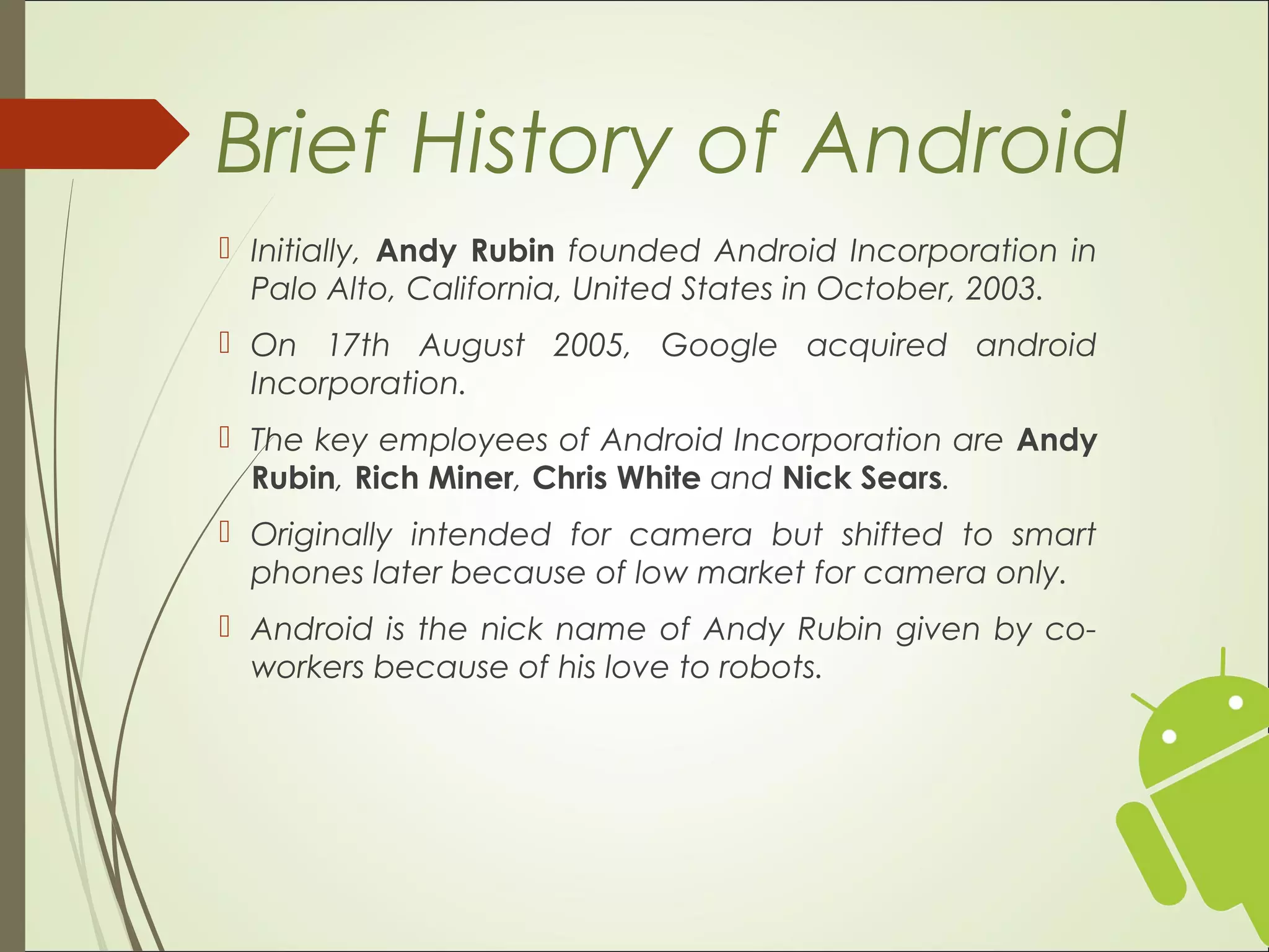Android PPT | PPT
