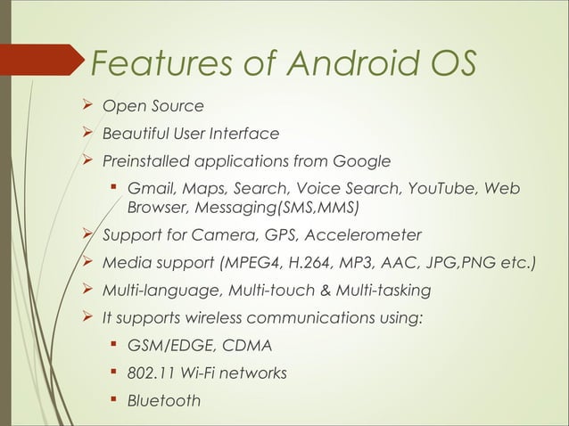 Android PPT | PPT