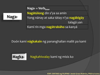 Syntax of Filipino as lingua franca-part2 | PDF