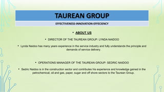 Taurean Group Company Profile - | PDF