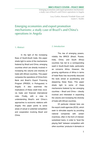 Emerging economies and export promotion mechanisms_a case study of ...