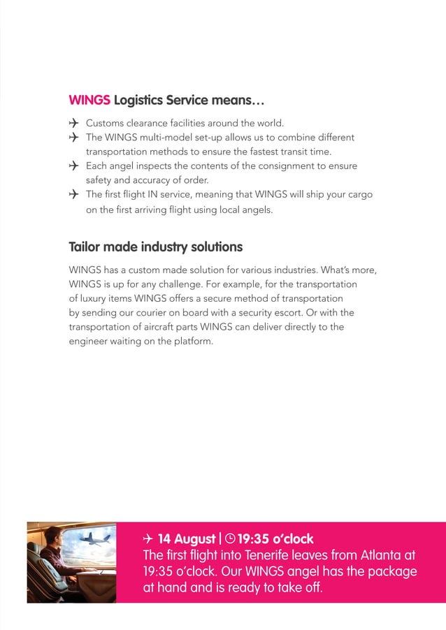 Wings brochure website | PDF | Air Travel | Travel Type