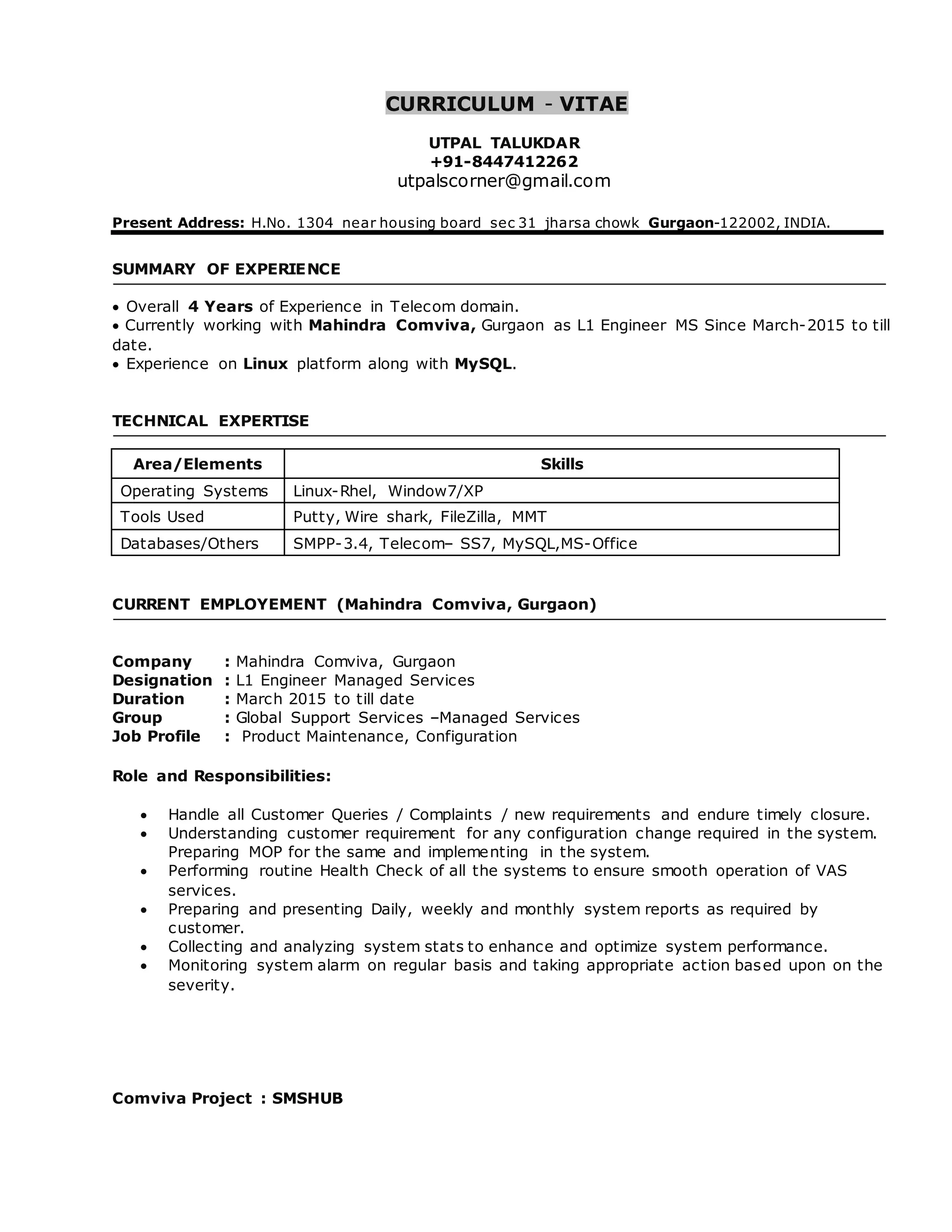 Utpal_Resume-16 | PDF