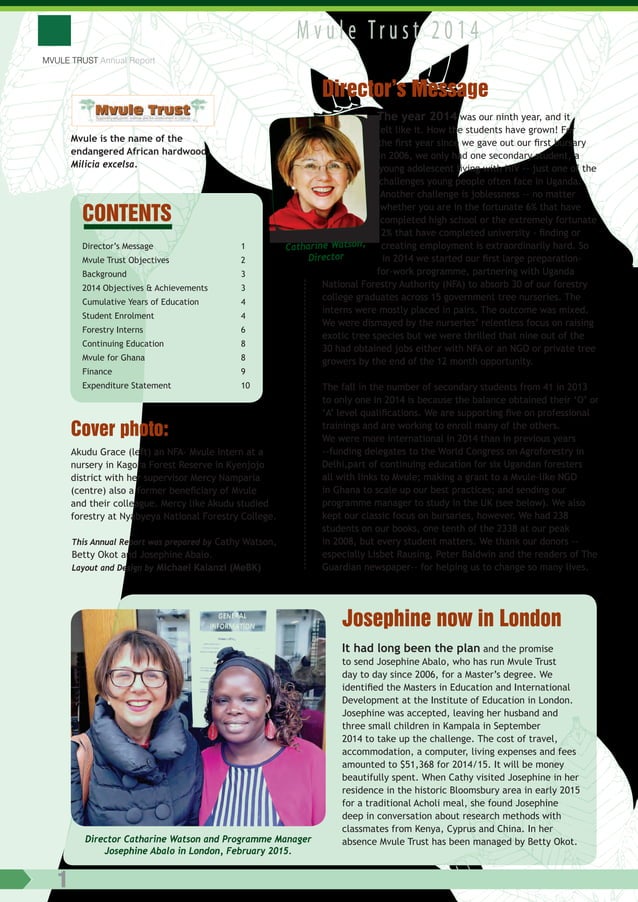 SMALL Mvule Report 2014 | PDF