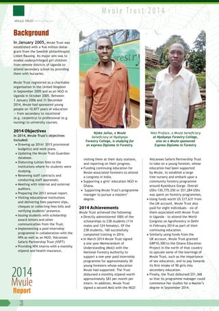 SMALL Mvule Report 2014 | PDF