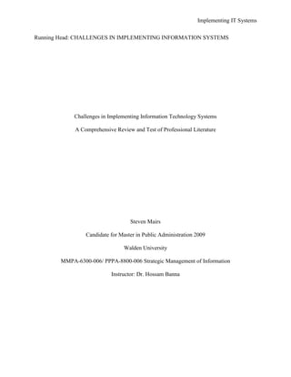 Challenges in Implementing Information Systems Abroad | PDF