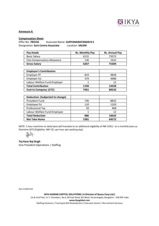 Offer Letter | PDF
