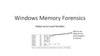 Recognizing C Code Constructs in Assembly | PPT