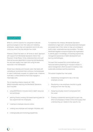 SCM World Oracle-worldwide-operations Case Study | PDF | Human ...