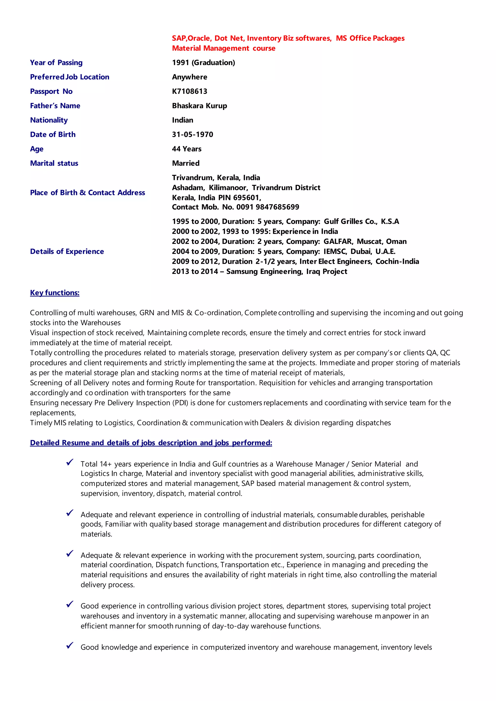 Suresh CV-latest | DOCX