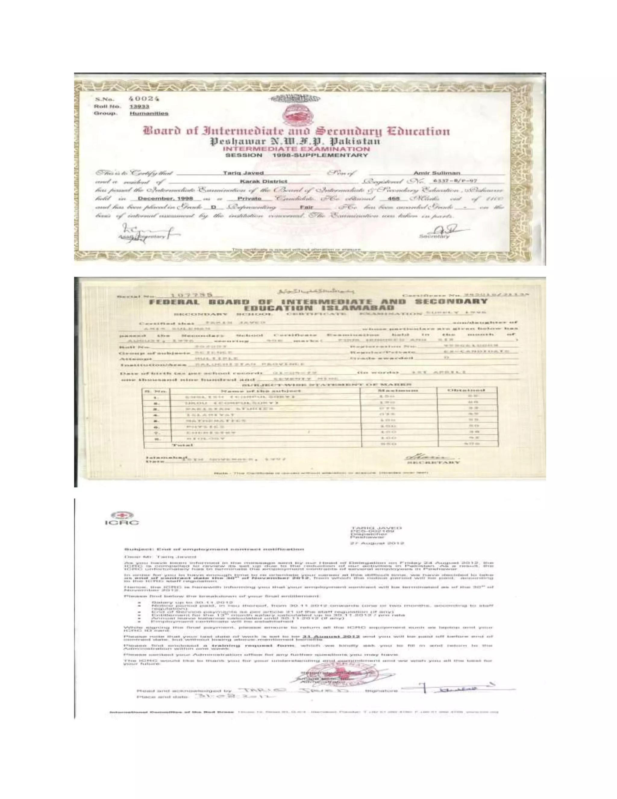 SSC & HSSC Document | DOCX