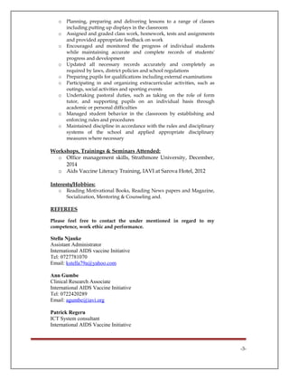 Sue CV | DOC