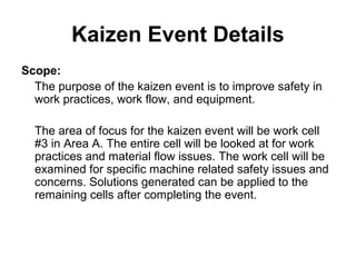 Kaizen Event | PPT