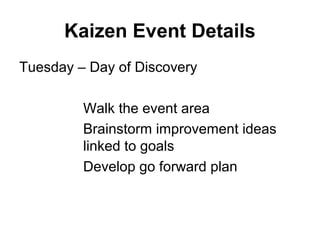 Kaizen Event | PPT