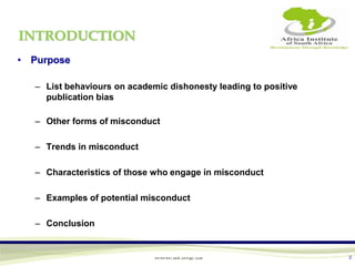 Academic Corruption and Misconduct | PPT