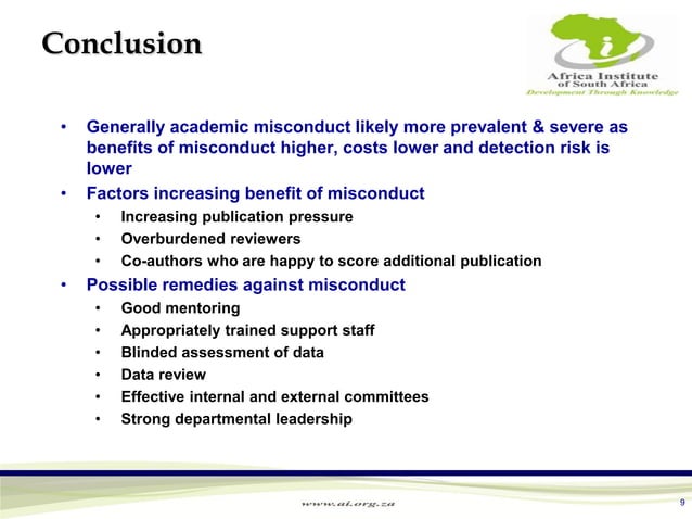 Academic Corruption and Misconduct | PPT