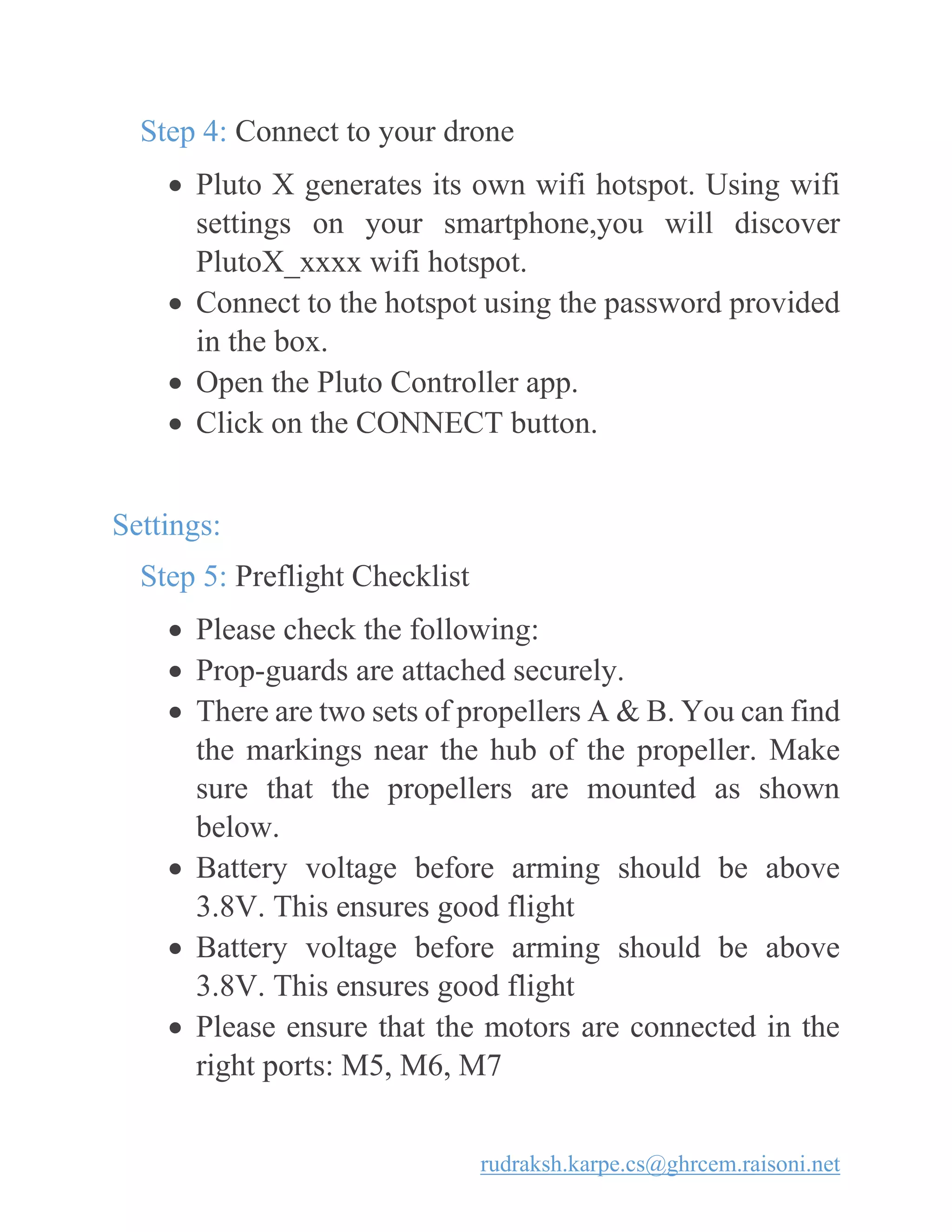 installation of pluto X controller app & its setting | PDF