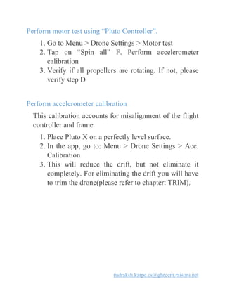 installation of pluto X controller app & its setting | PDF