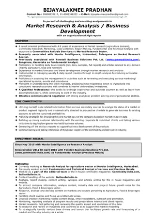 Bijayalaxmee resume... | PDF