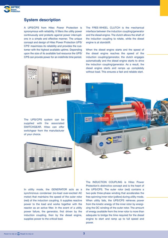 Hitec Brochure Diesel UPS-CPS Engels | PDF