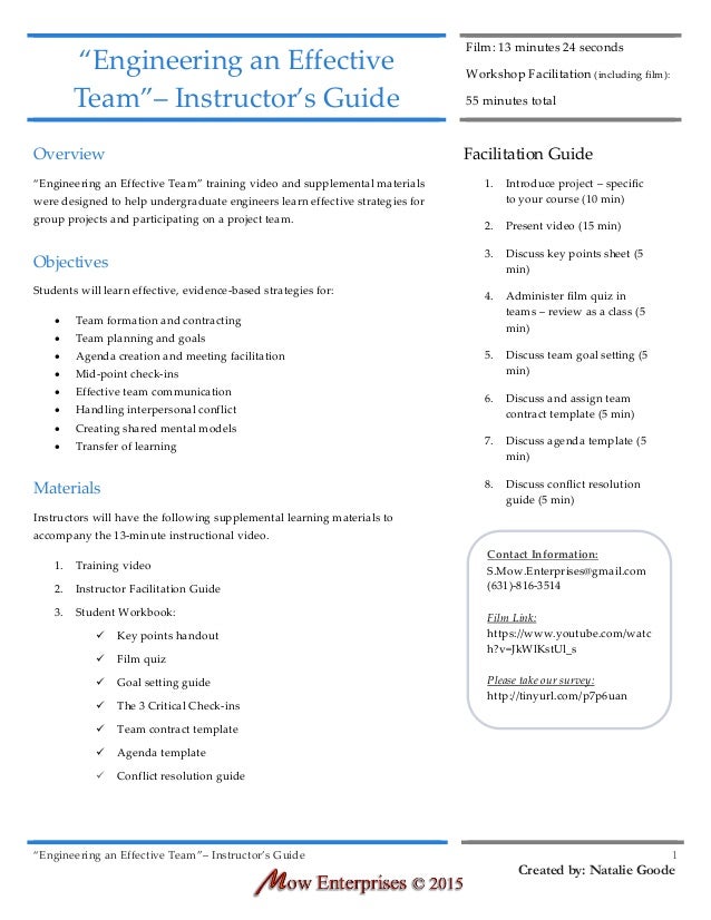 Instructor Facilitation Guide Original Instructor Facilitation Guide Original
