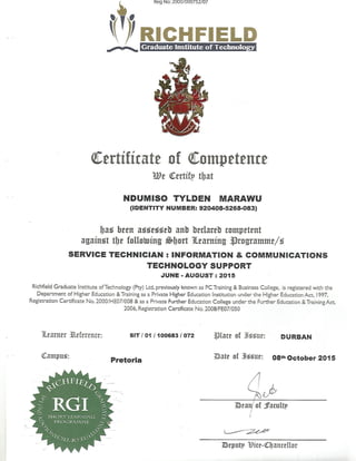 Certificate of competence | PDF